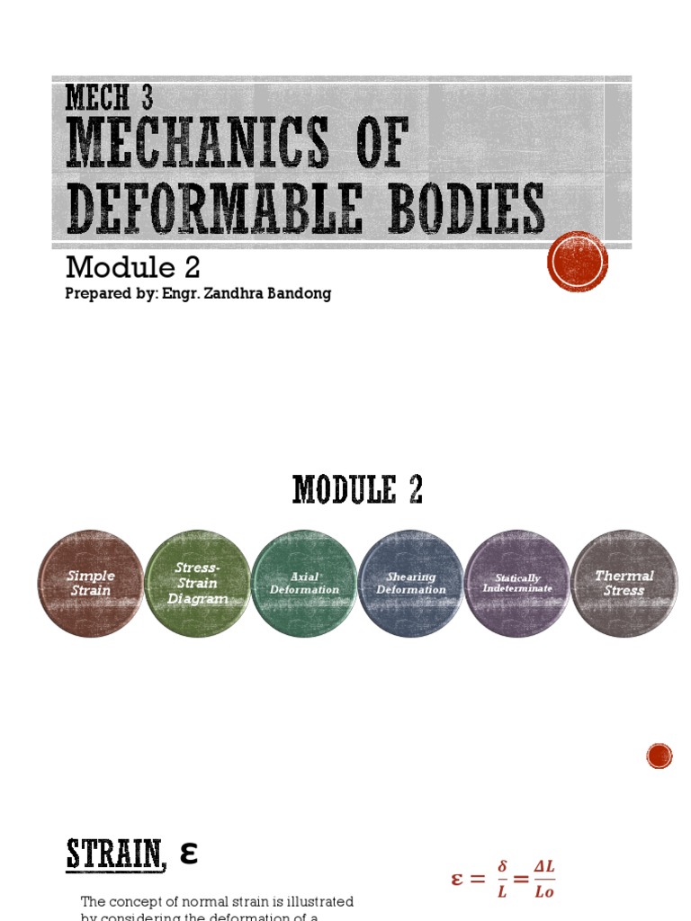 Module 2 PDF | PDF | Deformation (Engineering) | Civil Engineering