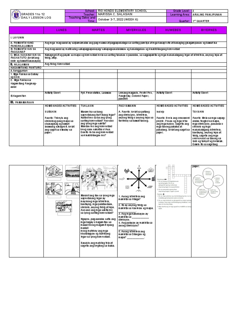DLL - Araling Panlipunan 2 - Q1 - W6 | PDF