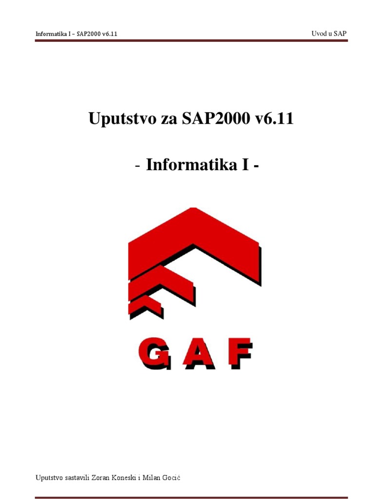 Sap 2000 | PDF