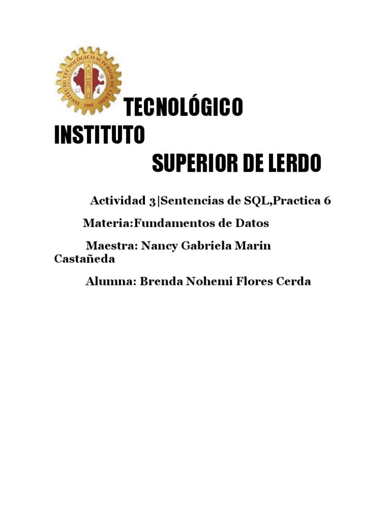 Practica Prueba SQL | PDF | SQL | Bases de datos