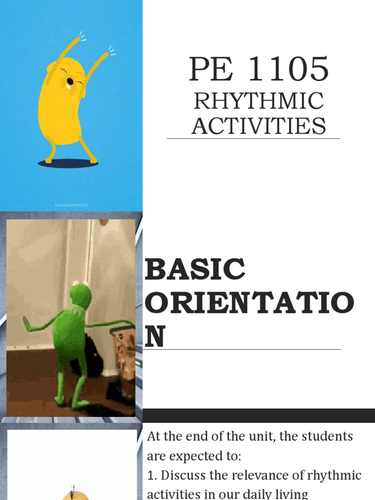 PE 1105 Rhythmic Activities Objectives and Basic Movements | PDF ...