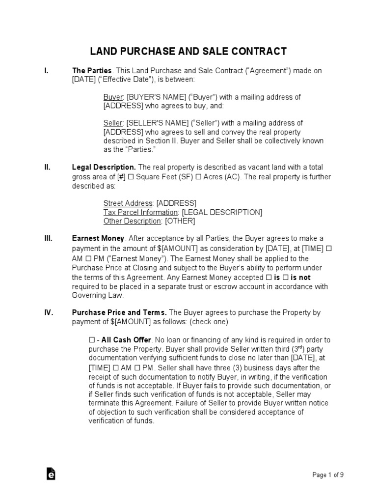 Land Purchase and Sale Contract | PDF | Arbitration | Loans