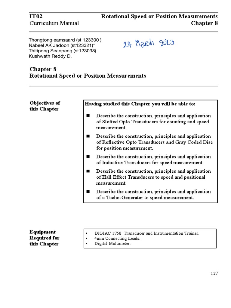 Rotational Speed & Position Sensors | PDF | Inductor | Electric Motor