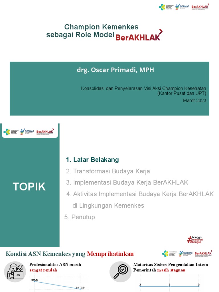 V1 - Implementasi Core Values ASN BerAKHLAK 0 Employee Branding Bangga Melayani Bangsa - BPPK | PDF