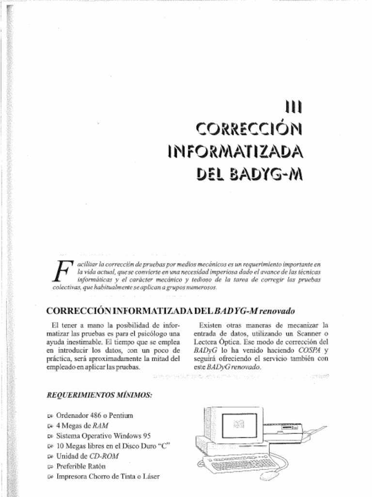 III BADyG Corrección Informatizada | PDF
