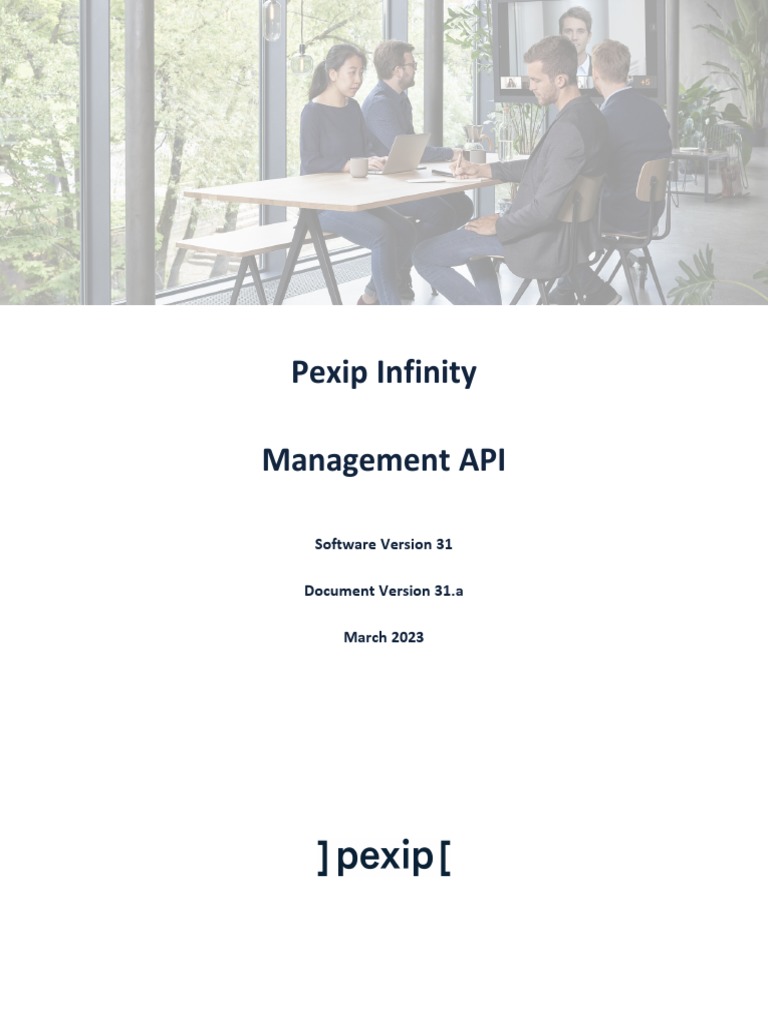 Pexip Infinity Management API V31.a | PDF | Cloud Computing | Representational State Transfer