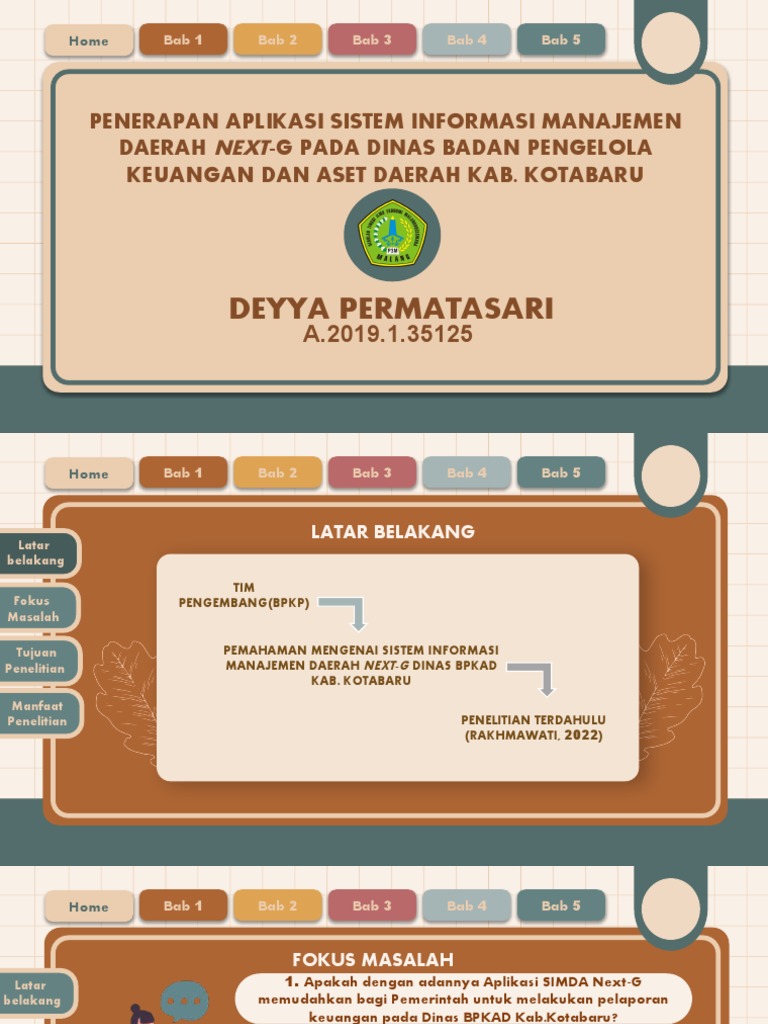 Template PPT Skripsi | PDF