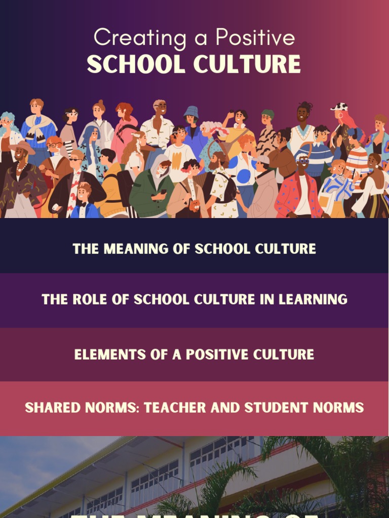 Fostering a Positive School Culture | PDF | Teachers | Cognition