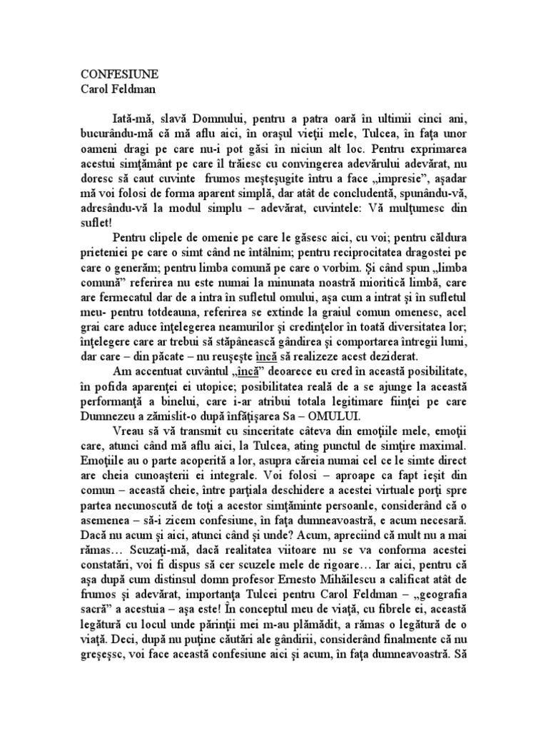 CONFESIUNE | PDF | Philosophy | Poetry