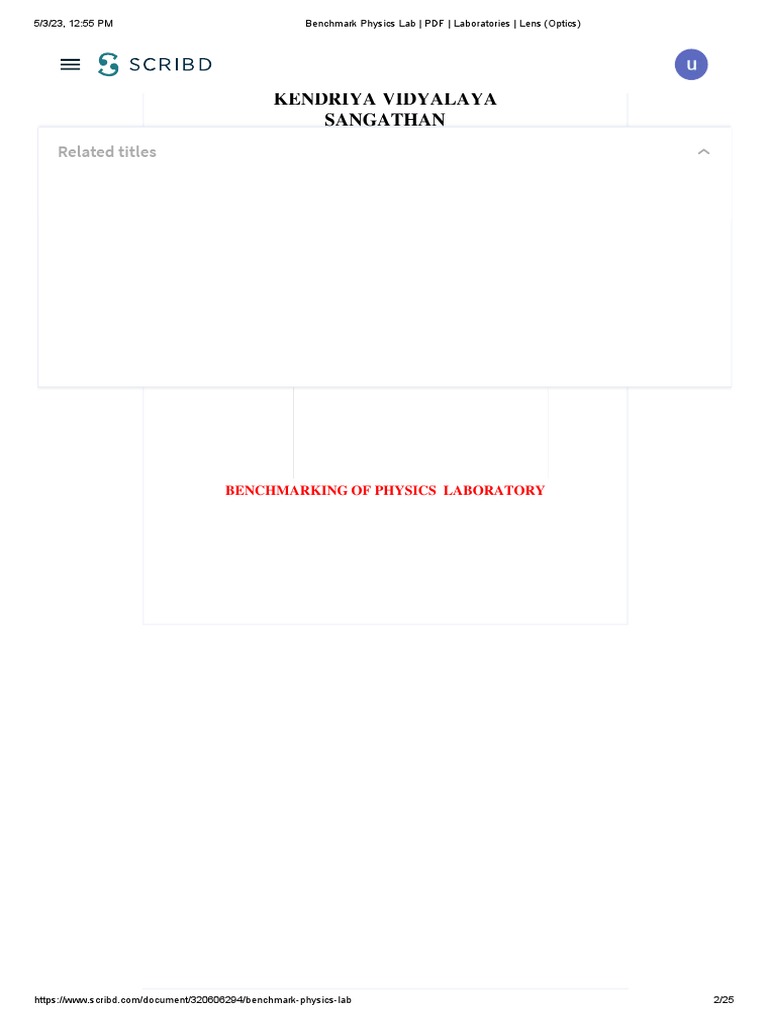 Benchmark Physics Lab - PDF - Laboratories - Lens (Optics) PDF | PDF | Laboratories | Physics