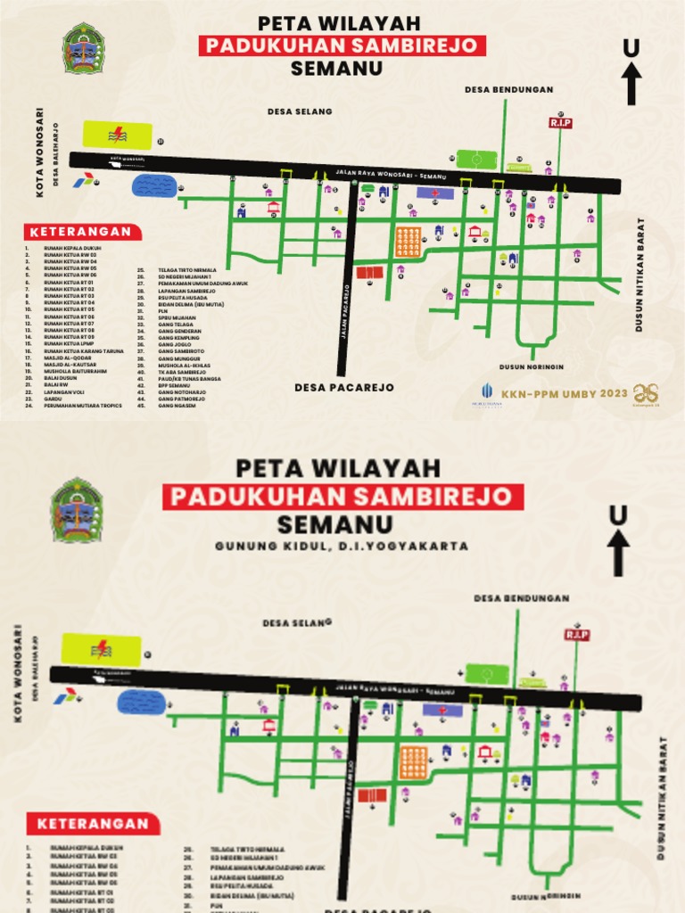 Peta Wilayah Dusun Sambirejo | PDF