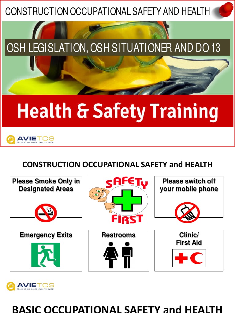 1OSH LEGISLATION - OSH SITUATIONER AND DO 13 COSH 2018 Revised | PDF ...