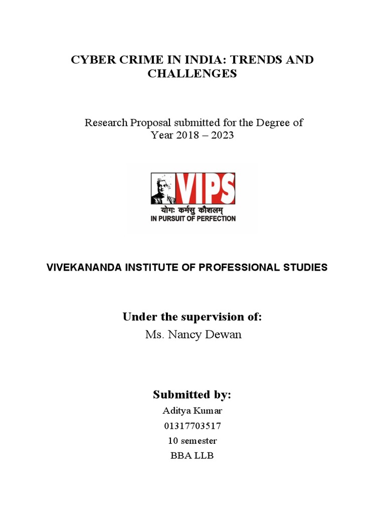 Cyber Crime in India: Trends and Challenges | PDF | Cybercrime ...