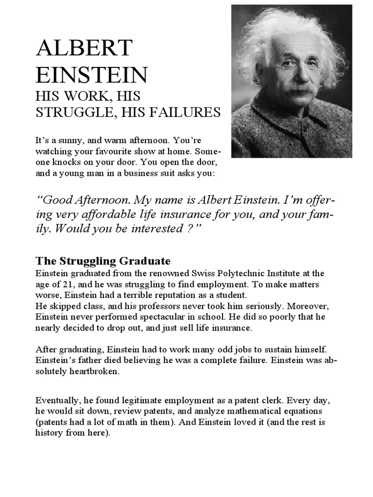 Famous Albert Einstein | PDF | Albert Einstein | Science