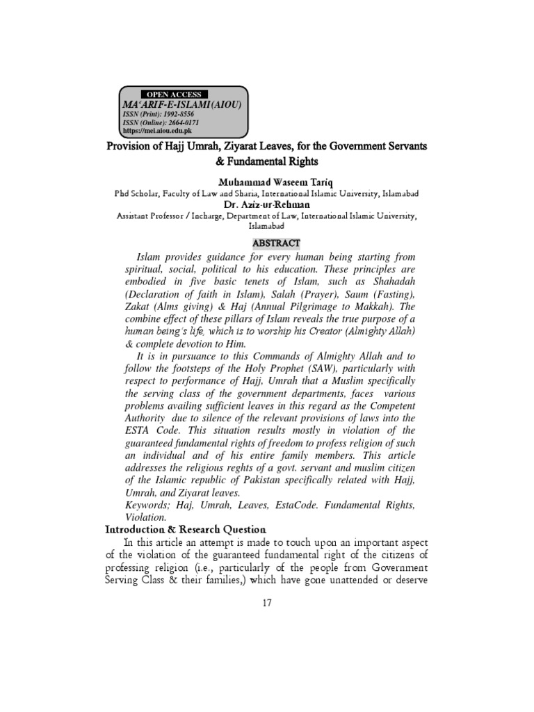 Hajj Leave Notes | PDF | Hajj | Abrahamic Religions