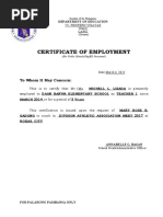 Certificate of Commitment for Chaperones | PDF | Philippines | Government