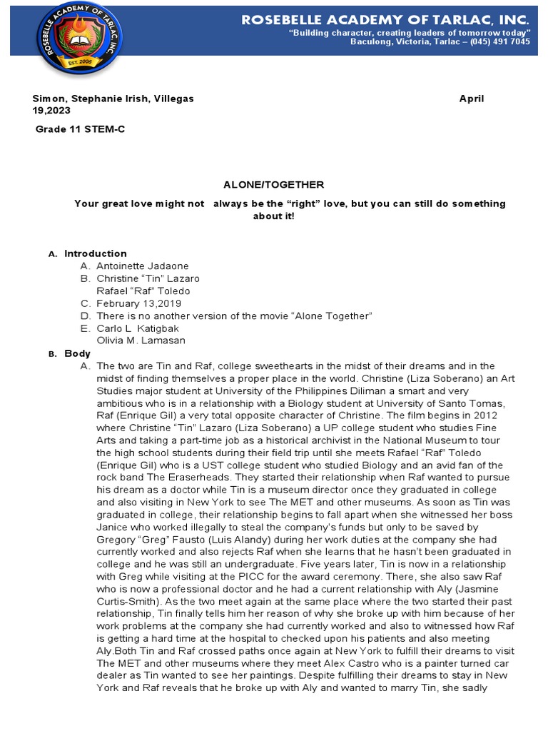 Movie Review Format | PDF | Art | Poetry