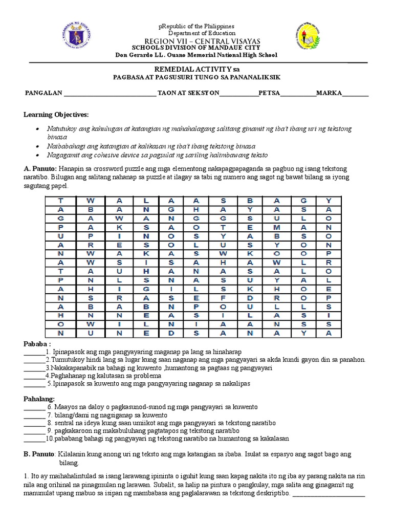 Remediation Activity (3RD Quarter) | PDF