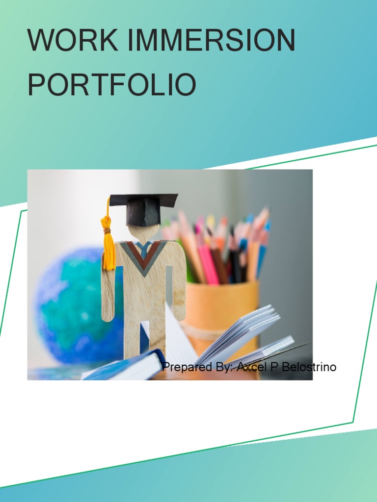 Work Immersion Portfolio Overview | PDF | Physical Examination | Health Care