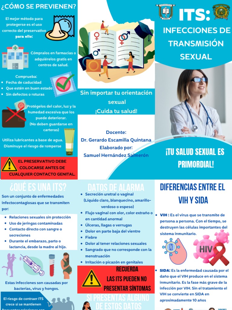 Triptico Sobre Infecciones de Transmisión Sexual | PDF