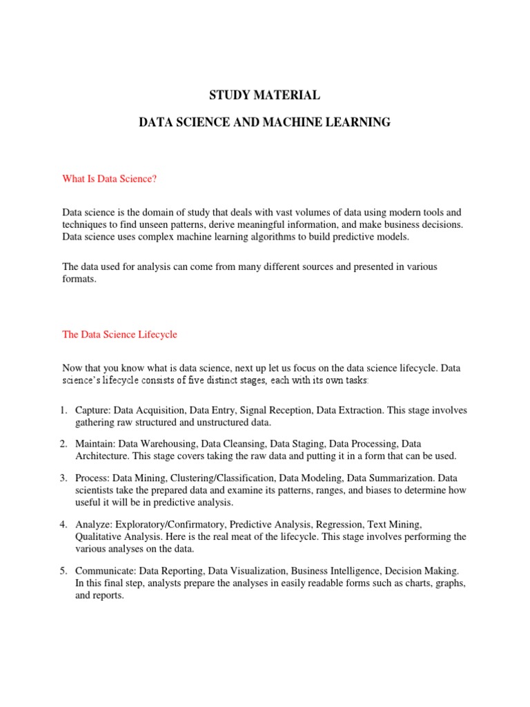 What Is Data Science | PDF