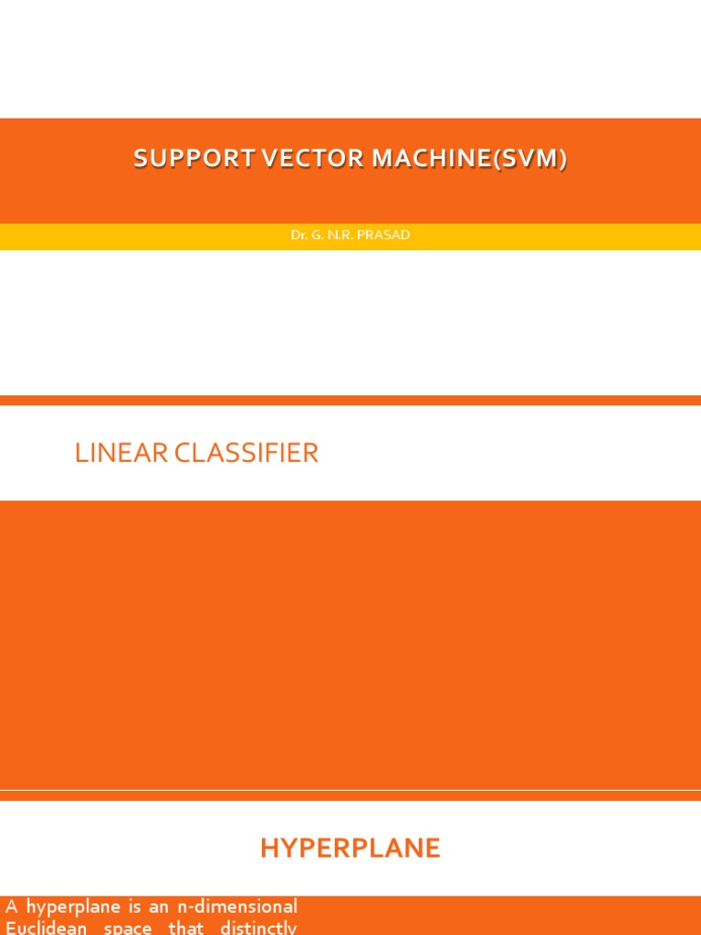 Support Vector Machine Svm Pdf Support Vector Machine Algorithms
