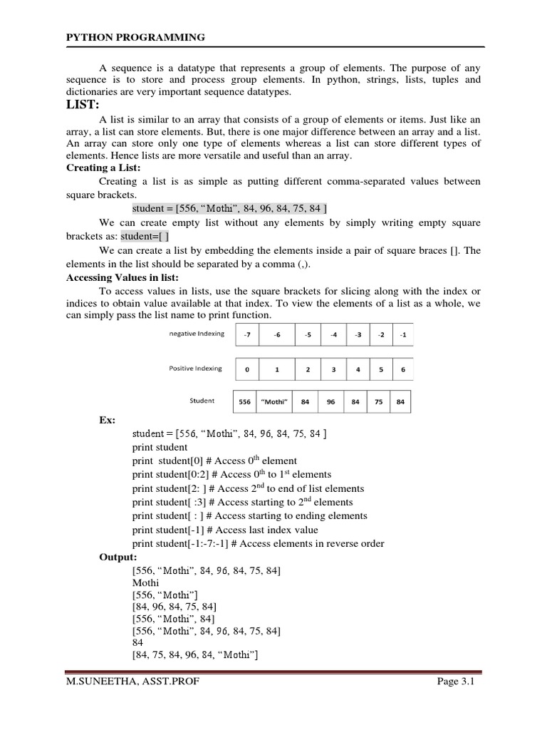 Python Lists, Tuples, and Sets Guide | PDF | Bracket | Matrix (Mathematics)
