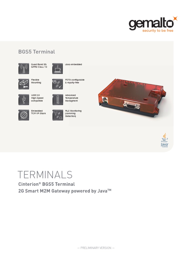 Ficha Técnica - Gemalto - Datasheet - BGS5T - Web PDF | PDF | Internet ...