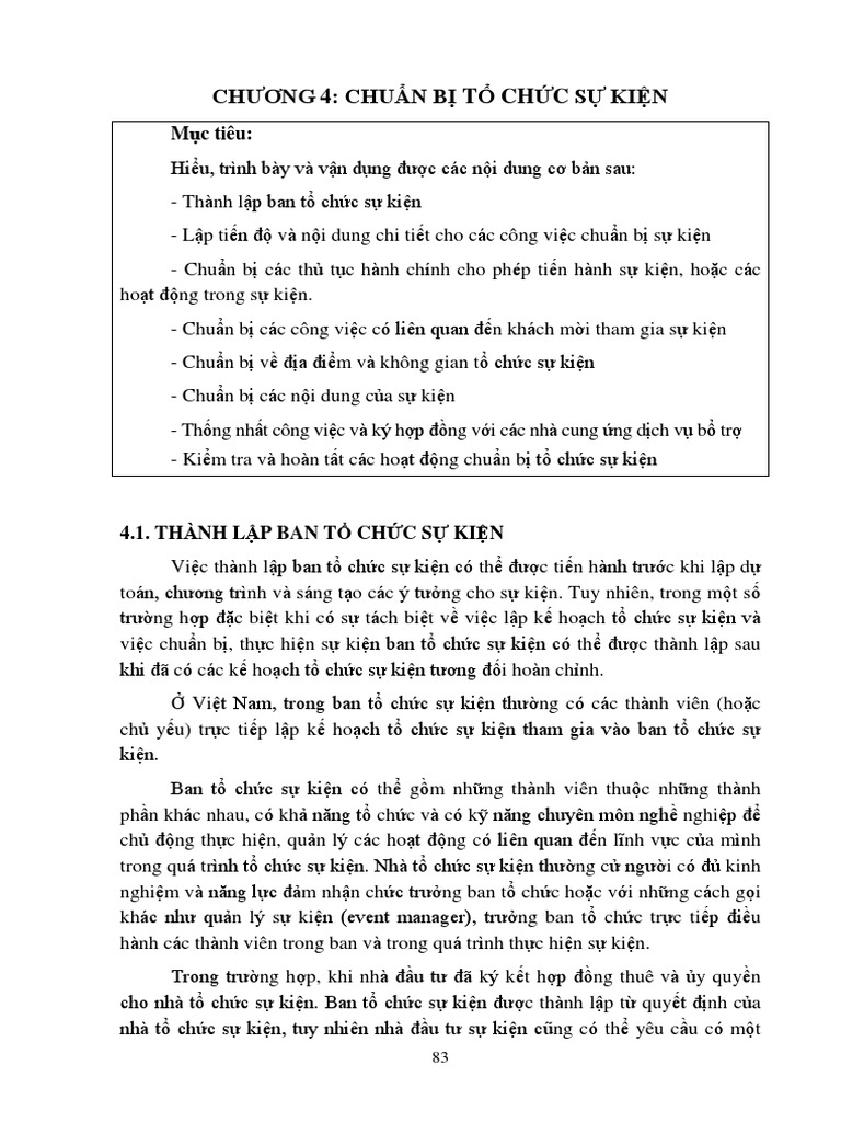 Giao Trinh Quan Tri Su Kien Phan 2 7929 PDF | PDF
