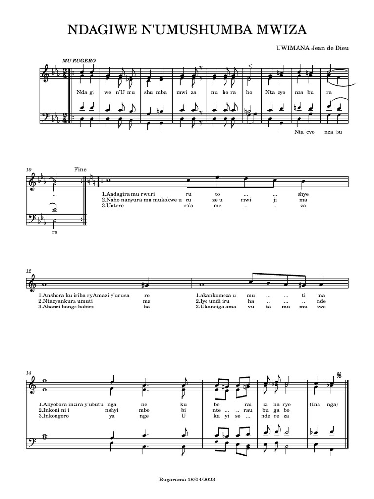 Zaburi Y'umushumba Mwiza | PDF