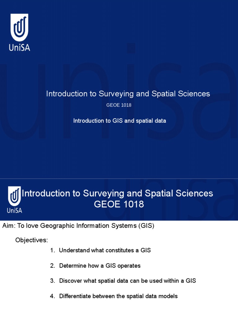 Session 7 Introduction To GIS and Spatial Data | PDF | Geographic ...