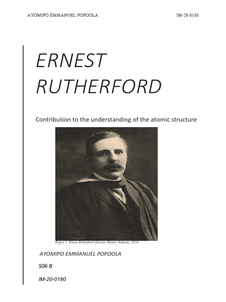 Ernest Rutherford PDF | PDF