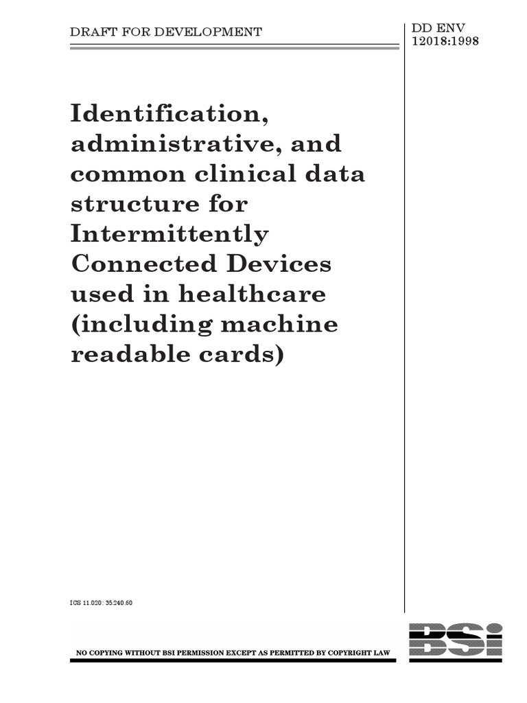 DD Env 12018-1998 | PDF | Osi Model | Object (Computer Science)