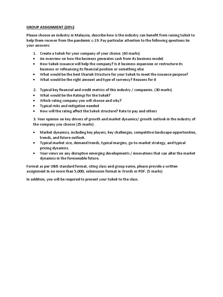 Group Assignment Question | PDF