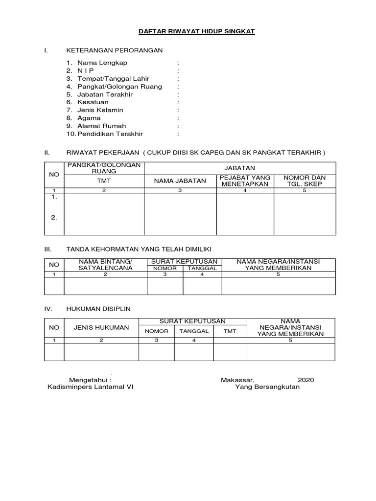 Format DRH SLK | PDF