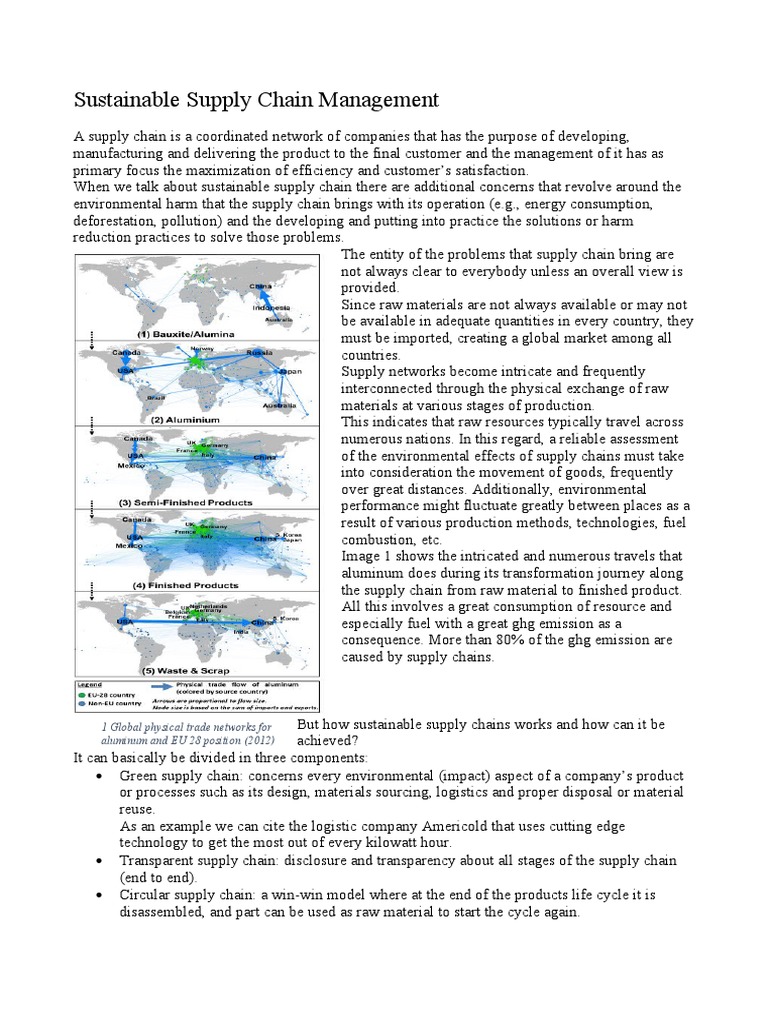 Sustainable Supply Chain Management | PDF | Supply Chain | Sustainability