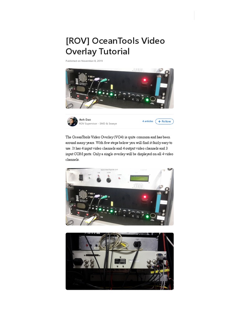 OceanTools Video Overlay Tutorial | PDF | String (Computer Science) | Computing