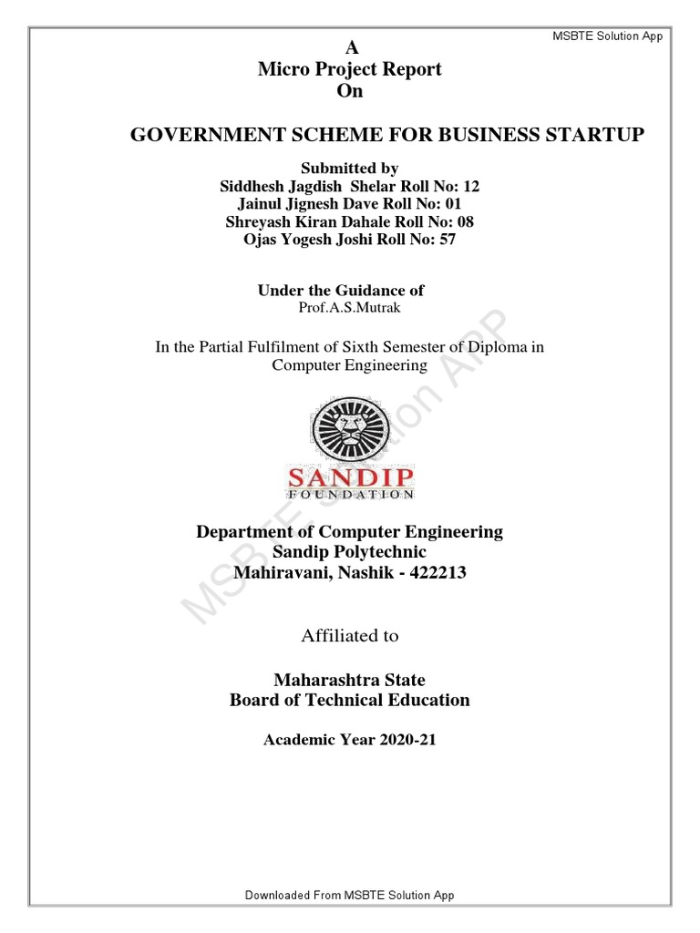 EDE Final Micro Project | PDF | Loans | Small And Medium Sized Enterprises EDE Final Micro Project | PDF | Loans | Small And Medium Sized Enterprises