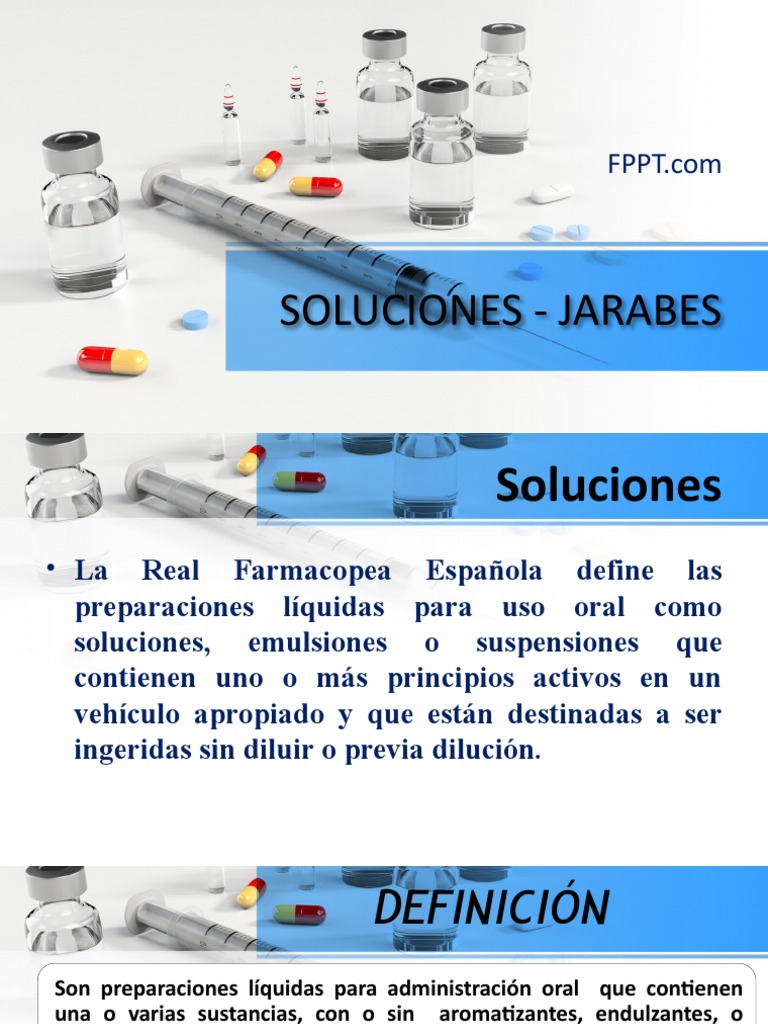 10°clase Soluciones, Jarabes - A | PDF | Medicamentos con receta ...