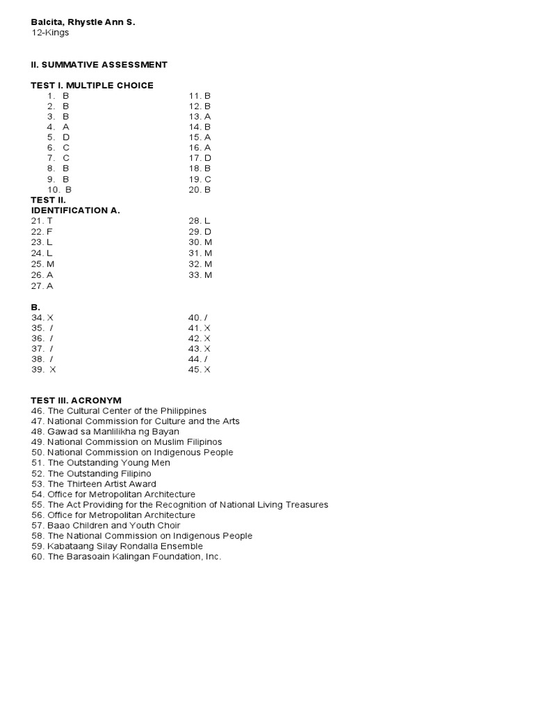 Summative Cpar | PDF