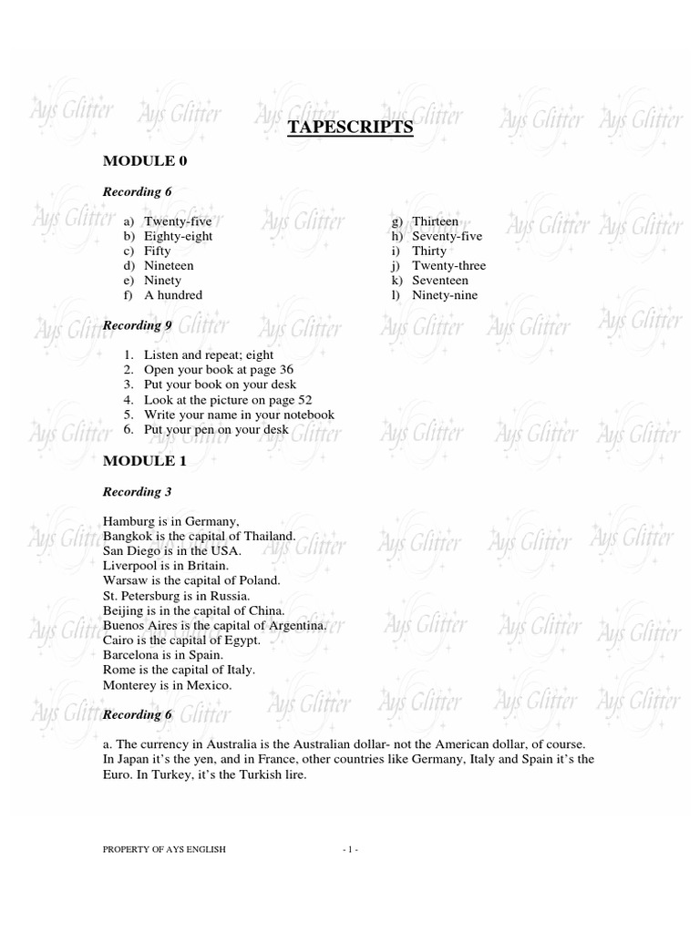 NEW CUTTING EDGE_ELEMENTARY_tapescripts | PDF | Solar System | Cats