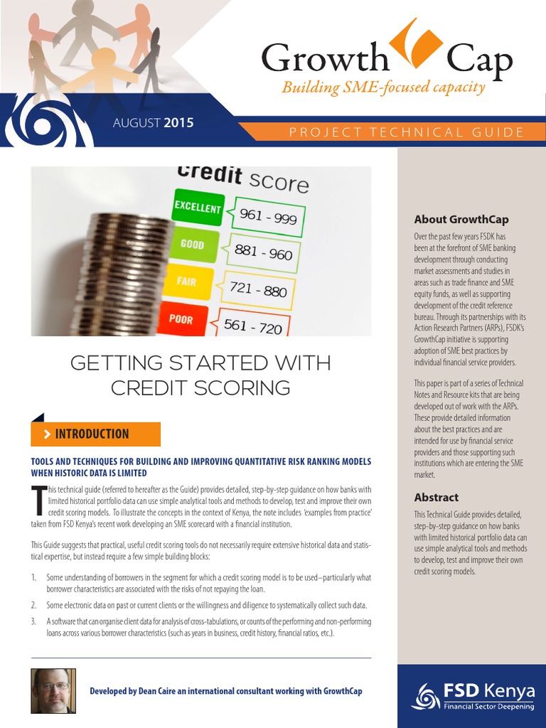 Credit Scoring Guide for Kenyan Banks | PDF | Risk | Credit