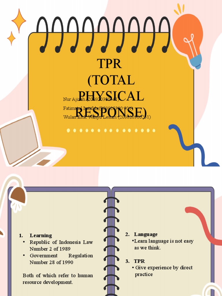 TPR (Total Physical Response) | PDF