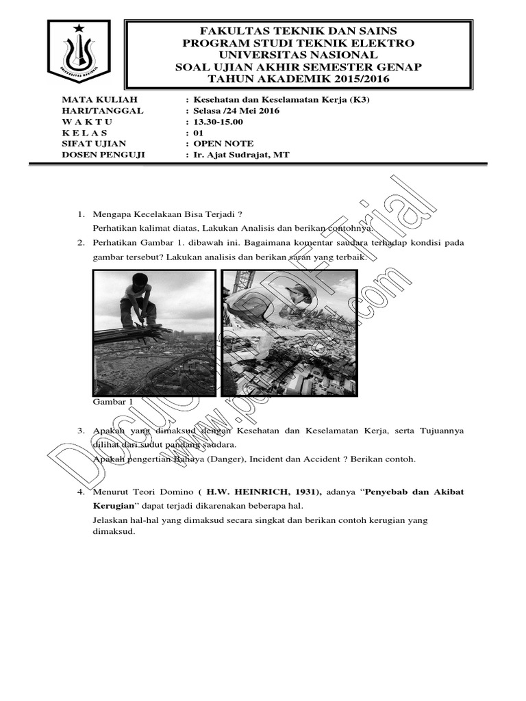 Uas K3 - 24052016 | PDF