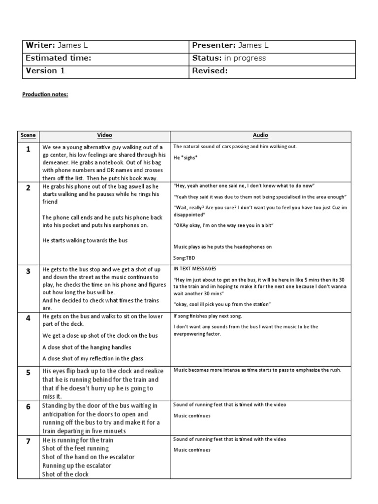 Three Column Script | PDF
