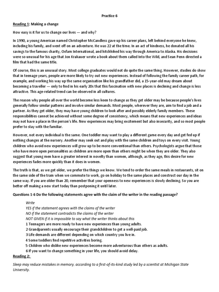 Practice 6 | Download Free PDF | Memory | Behavioural Sciences