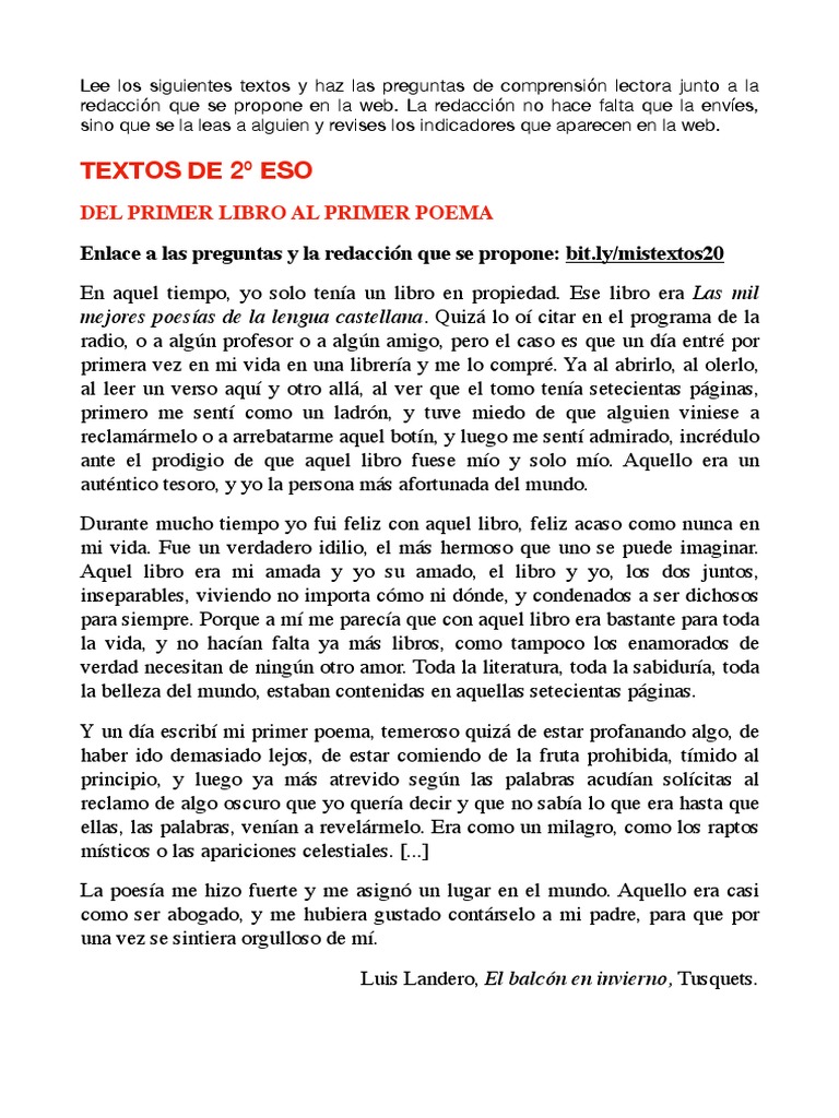 Textos para Trabajar Esquemas y Resúmenes Eso | PDF