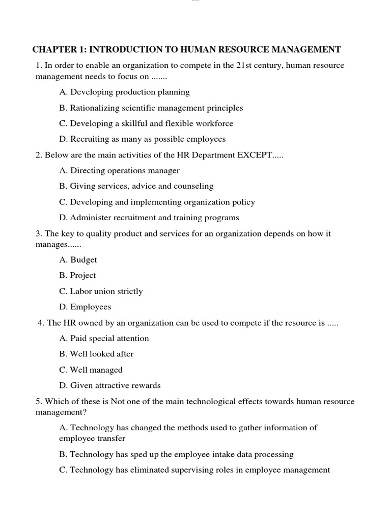 HRM Overview and Job Analysis Insights | PDF | Human Resource ...