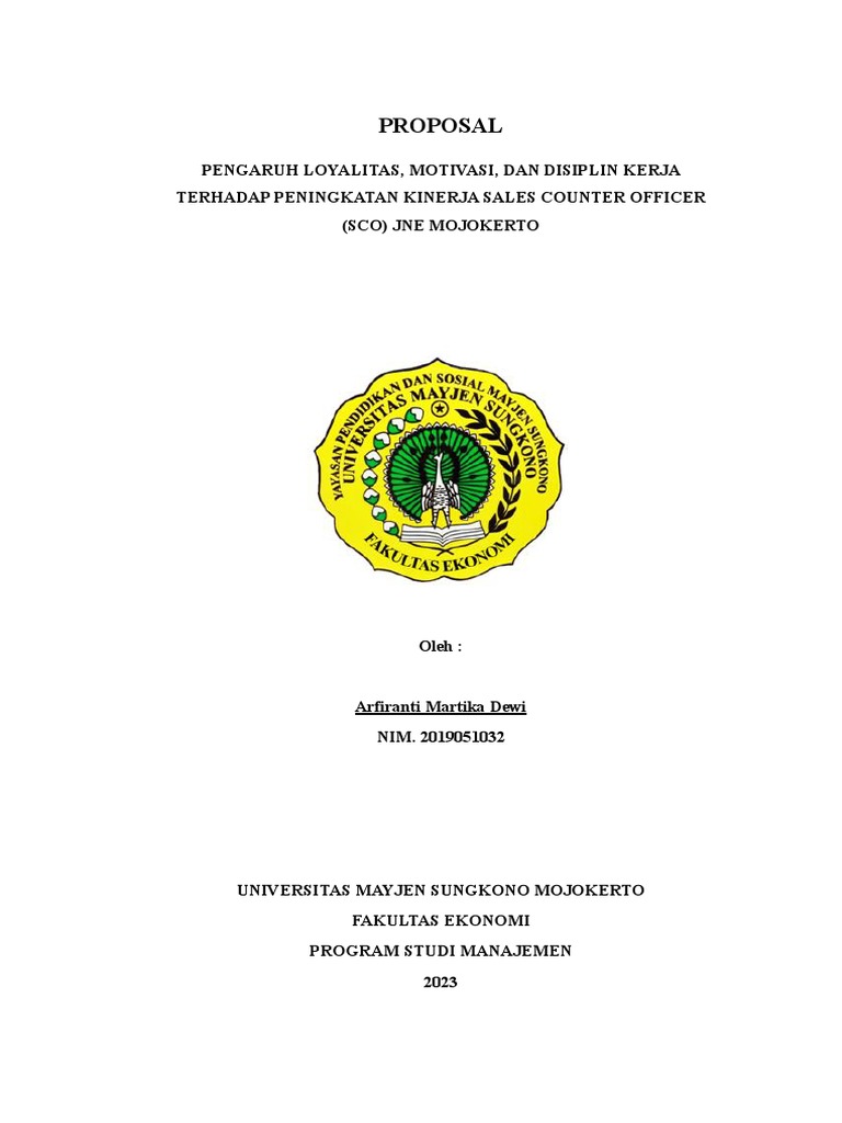Cover Proposal Dan Persetujuan Penelitian | PDF