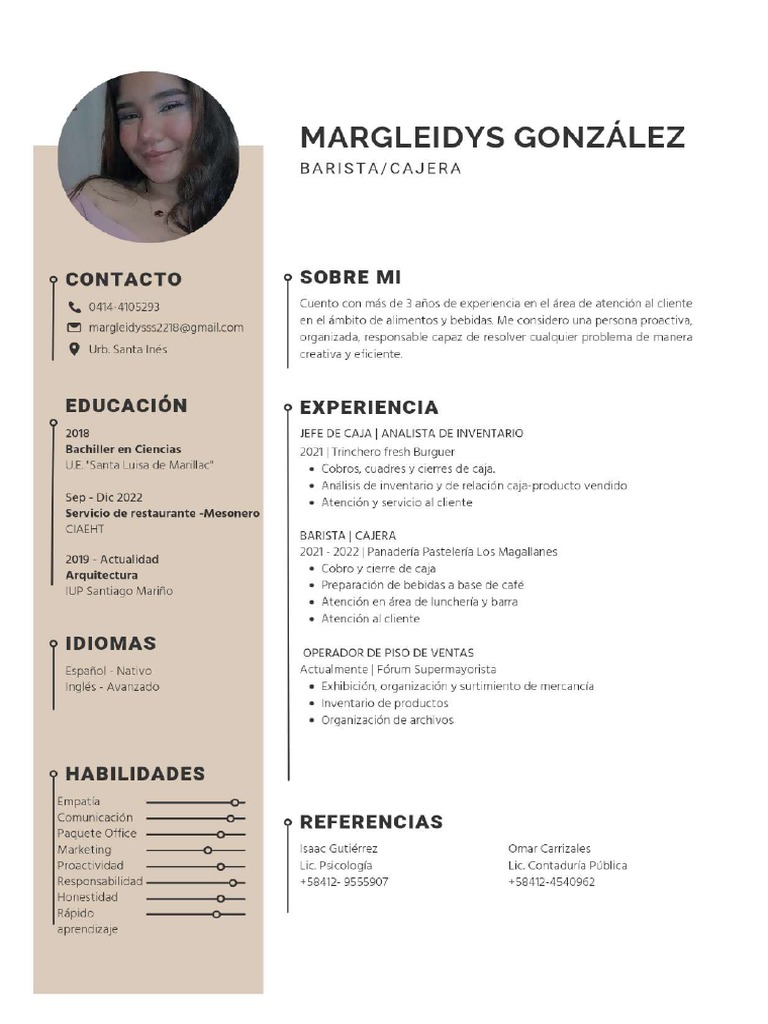 Ejemplo de síntesis curricular | PDF